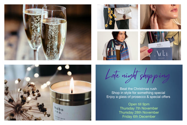 Shop Late With Us - 3 dates for the diary • Ada Gallery • Contemporary ...